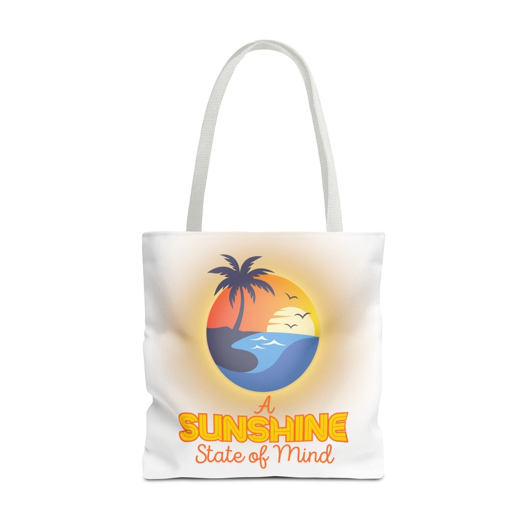 Sunshine Beach Tote Bag, Tropical Beach Tote Bag, Beach Bag, Gym Bag ...