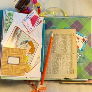 Happy School Days Handmade Junk Journal,school Keepsake,childs School ...