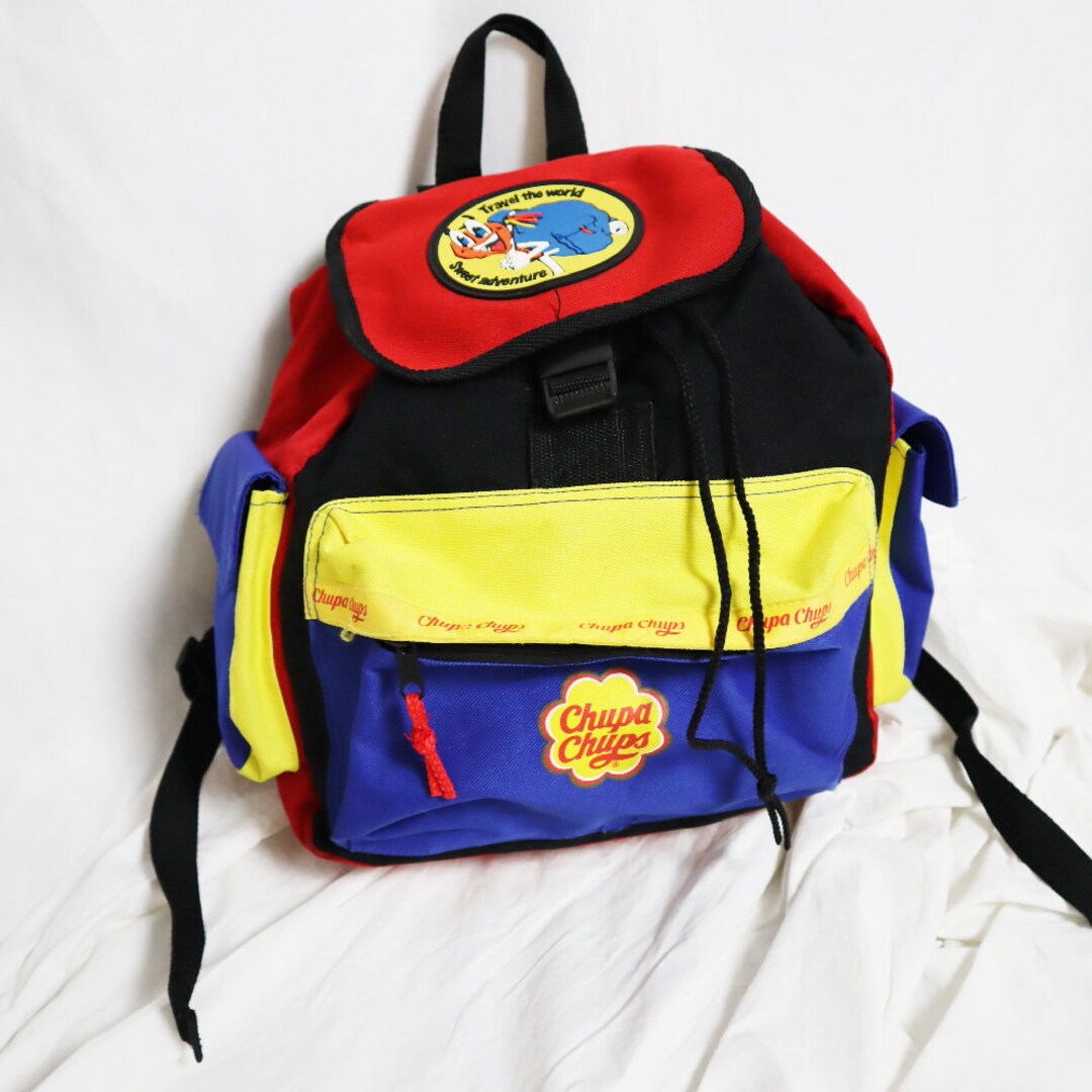 RARE Chupa Chups Small Backpack Sweet Adventure 90s Vintage, Red Yellow ...