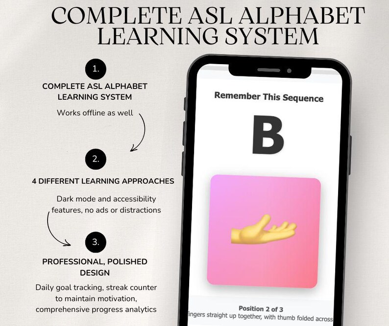 ASL Alphabet Learning Game | Interactive Sign Language Flashcards | Non ...