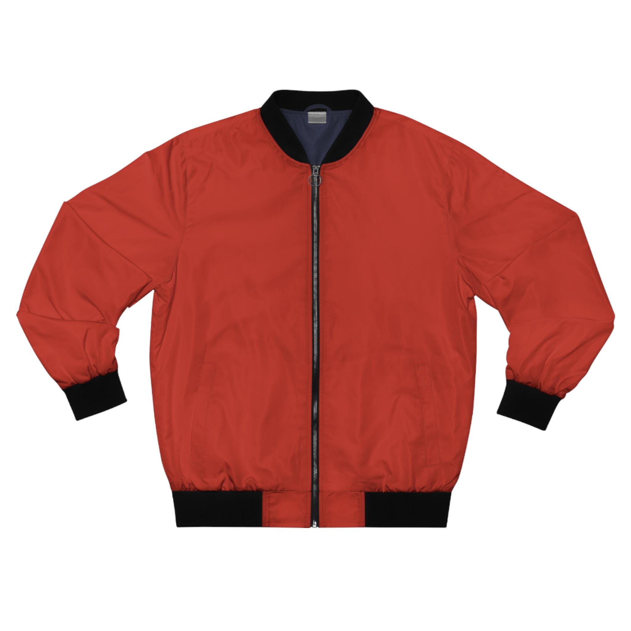 Red All-over Print Tiger Bomber Jacket Asian Streetwear Graphic Coat ...