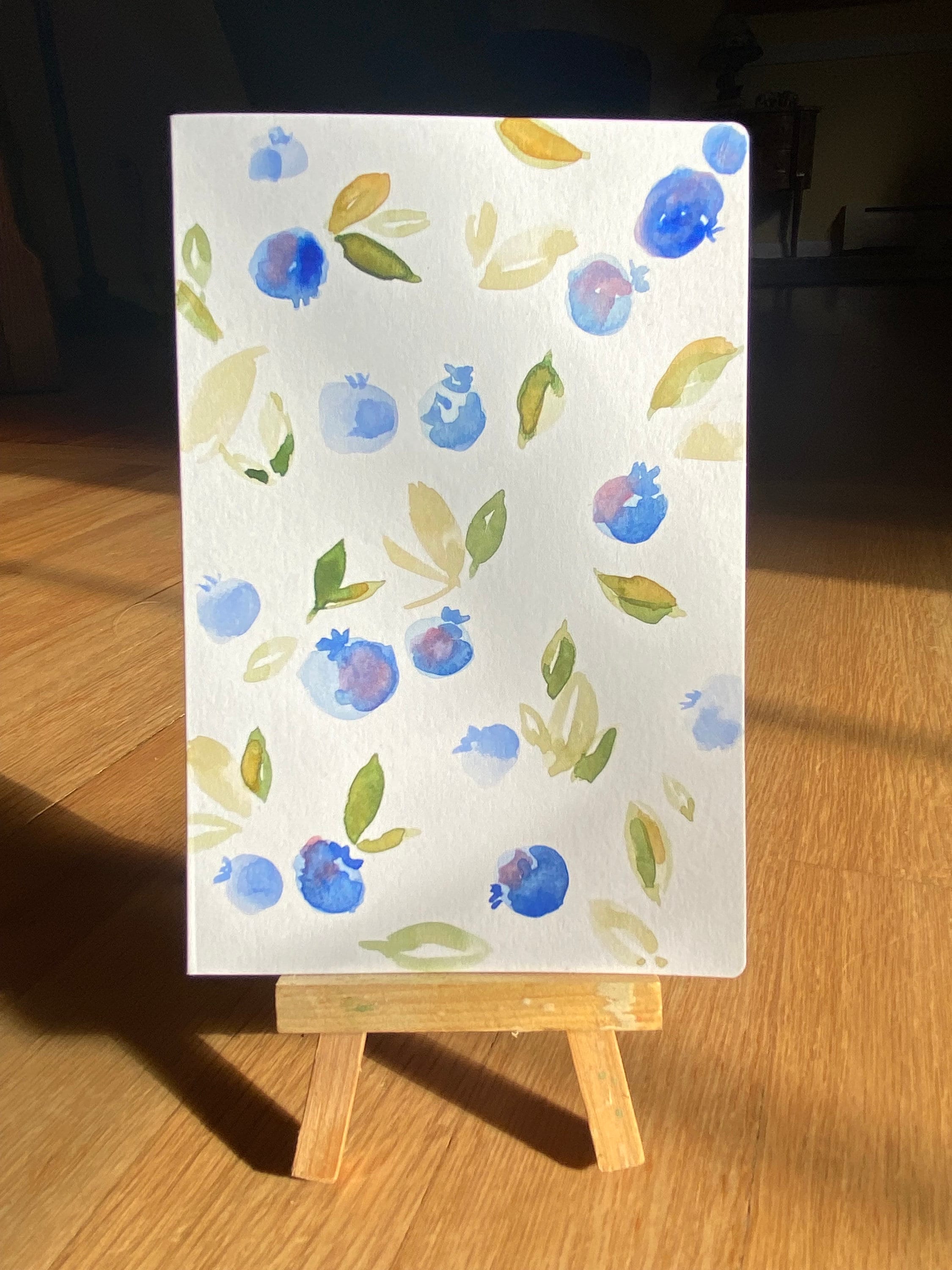 Berry Card Set Handpainted Watercolor Strawberry and Blueberry Cards - Etsy