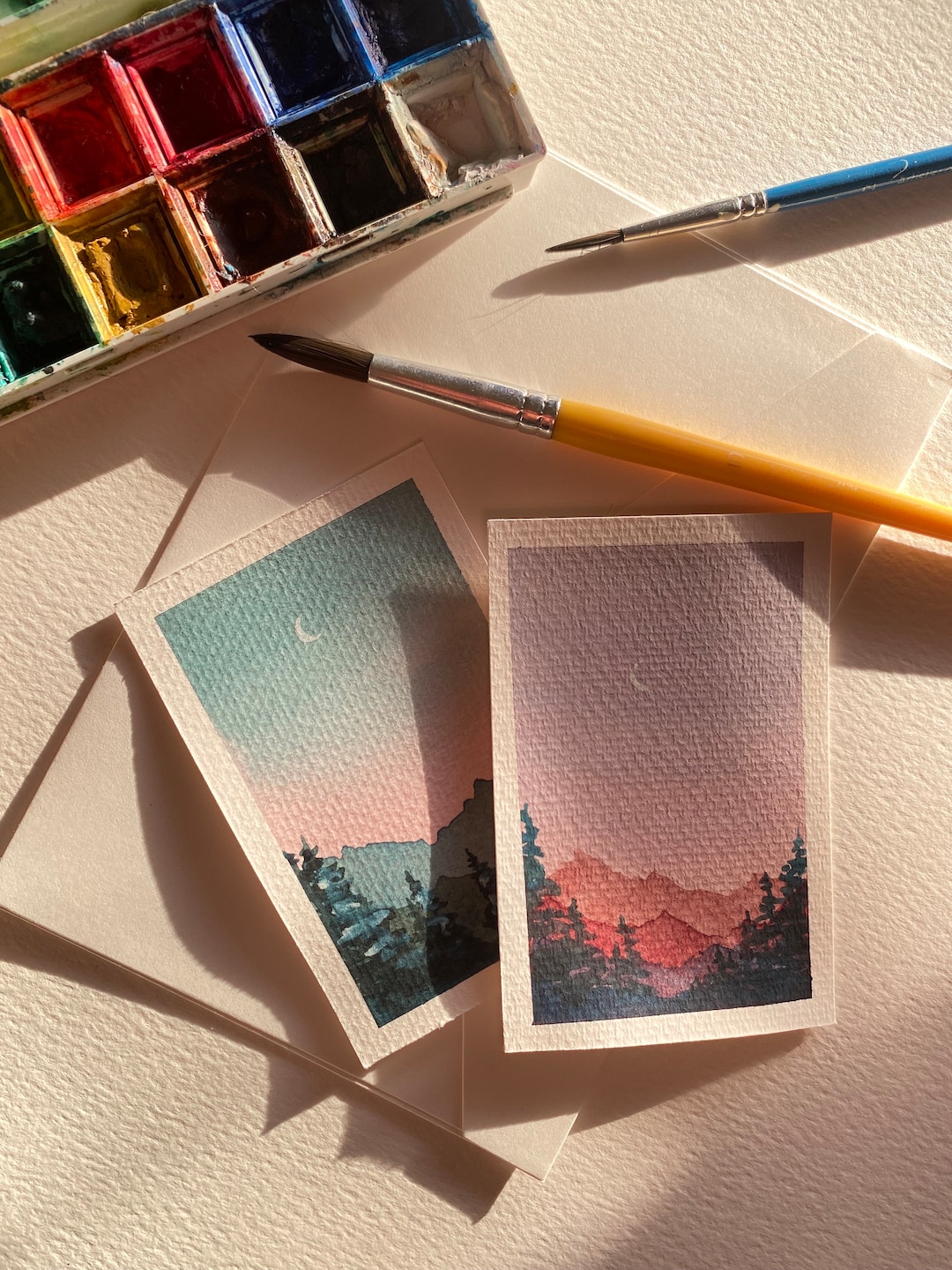 Small Watercolor Painting Watercolor - Etsy