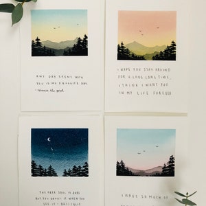 Custom Quote Card, Encouragement Card, Inspiring Quote Love Card ...