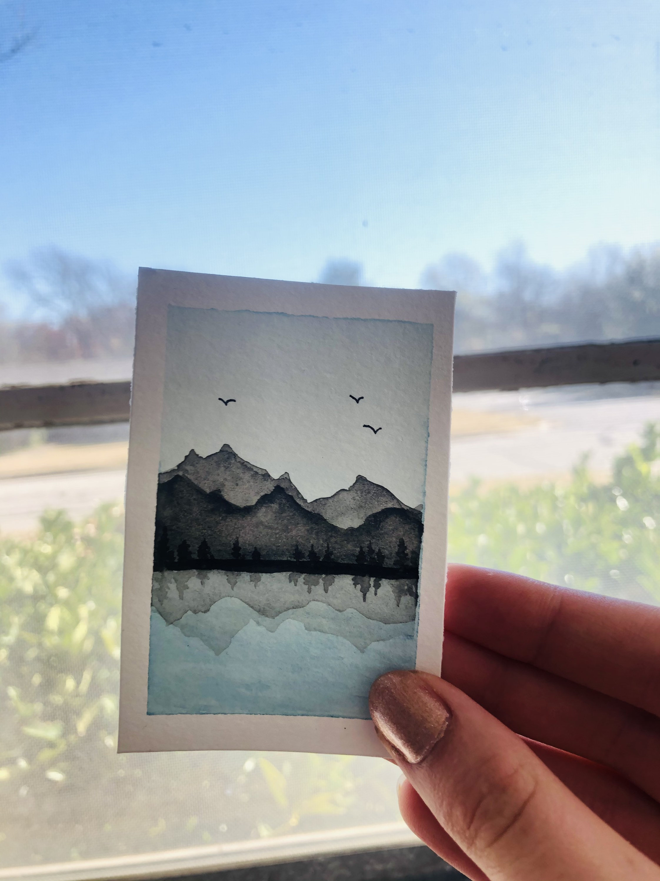 Small Watercolor Painting Watercolor - Etsy