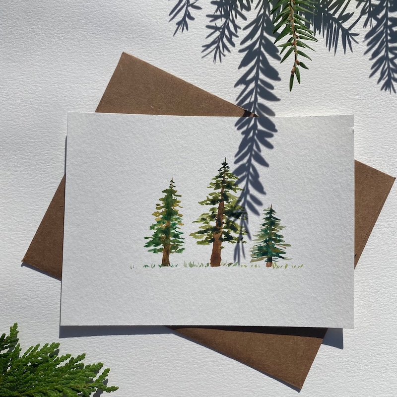 Evergreen Card - Etsy