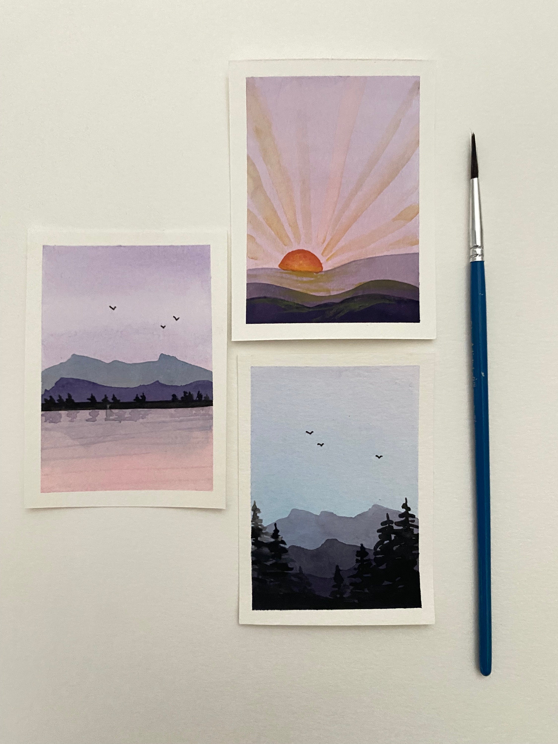 Small Watercolor Painting Watercolor - Etsy