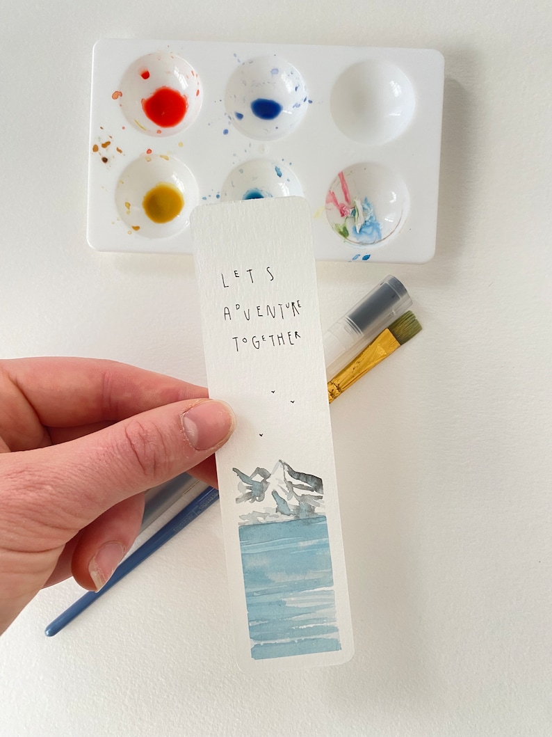 Watercolor Bookmark Set: Handmade Affirmation Bookmarks - Etsy
