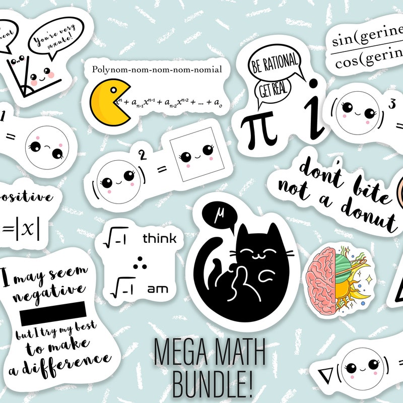 Math Decal - Etsy
