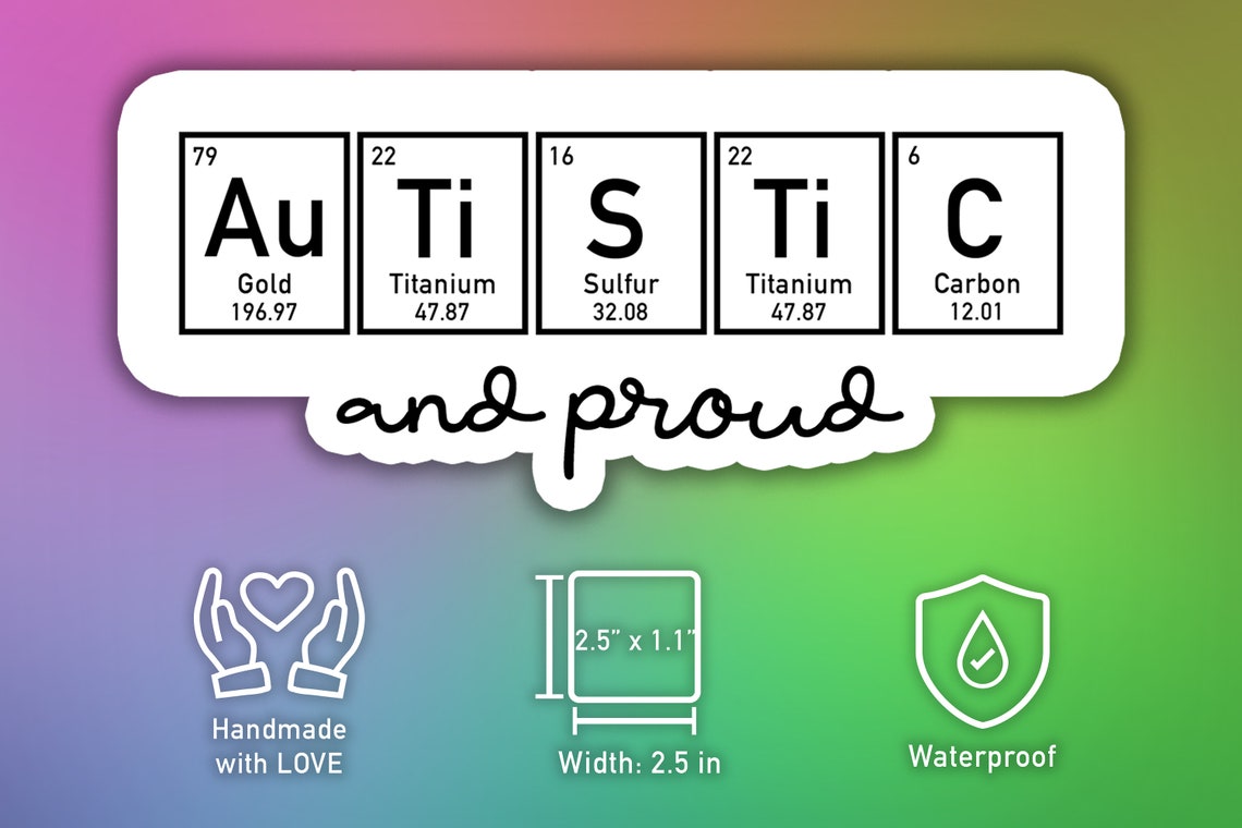 Autistic Periodic Table Edition Great Gift for Anyone on - Etsy