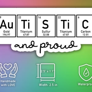 Autistic -- Periodic Table Edition - Great Gift for Anyone on Autism ...