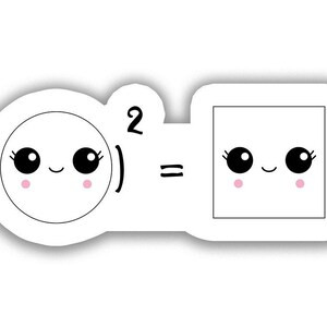 Cute Funny Math Sticker Set the Math Pal Edition! - Great Gift for Math ...