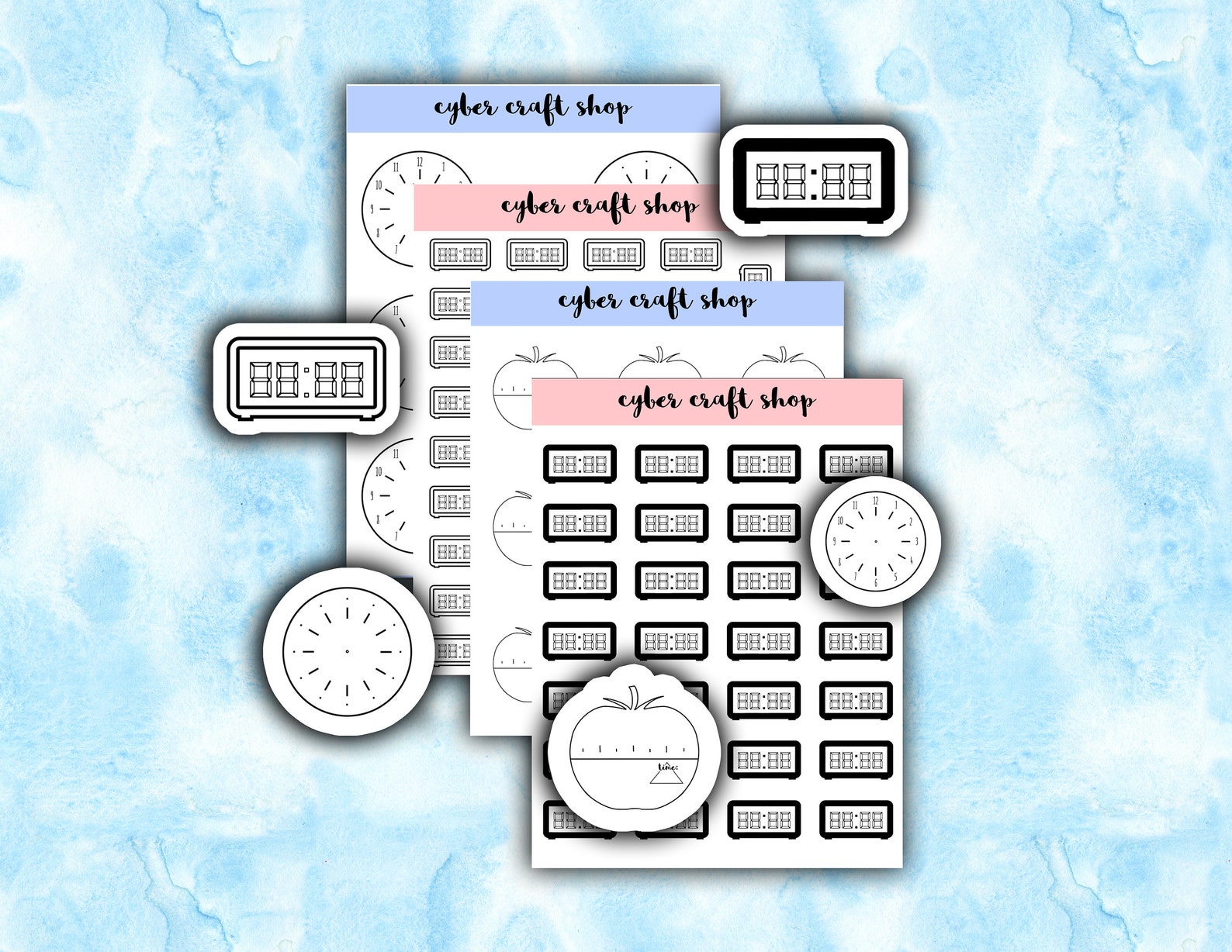 Timer Sticker Kit Perfect for Home School College Students - Etsy