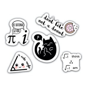 Cute Funny Math Sticker Set - Great Gift for Math Enthusiasts and ...