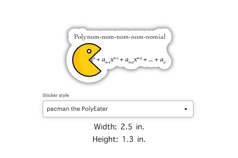 Cute Funny Math Sticker Version 2 With Waterproof and - Etsy