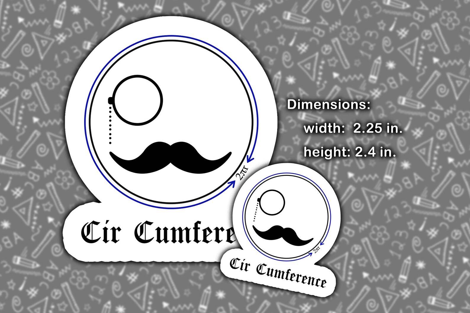 Pi Day Math Sticker Bundle | Cute Funny Math Sticker Set Perfect for ...