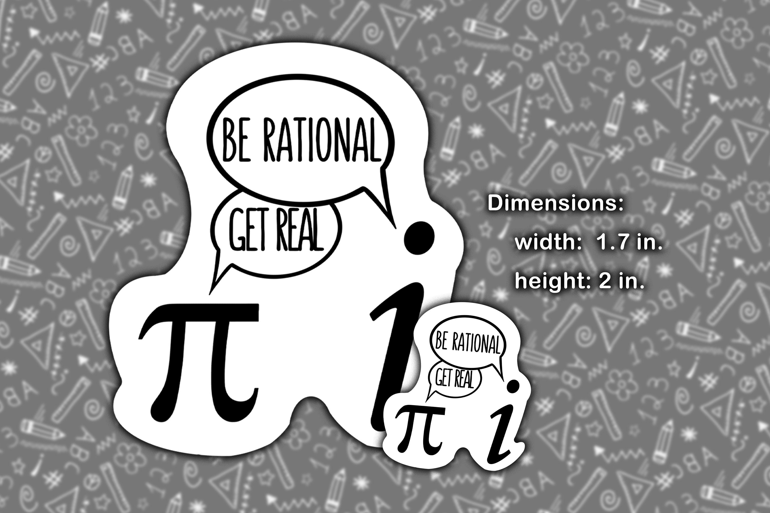 Pi Day Math Sticker Bundle Cute Funny Math Sticker Set - Etsy