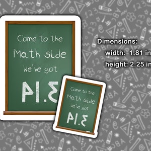 Pi Day Math Sticker Bundle | Cute Funny Math Sticker Set Perfect for ...