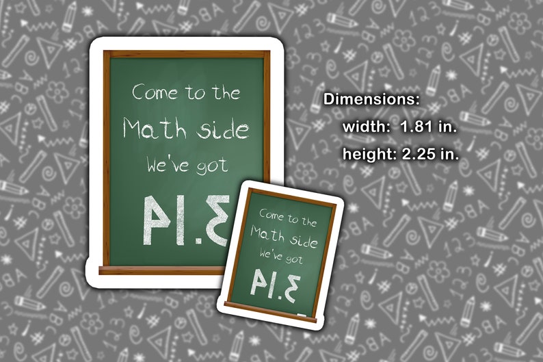 Pi Day Math Sticker Bundle | Cute Funny Math Sticker Set Perfect for ...