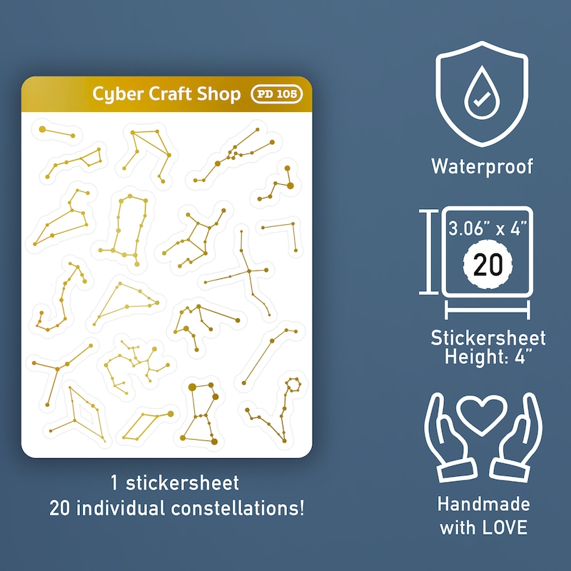 Constellation Wall Decal - Etsy