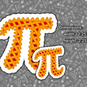 Pi Day Math Sticker Bundle | Cute Funny Math Sticker Set Perfect for ...