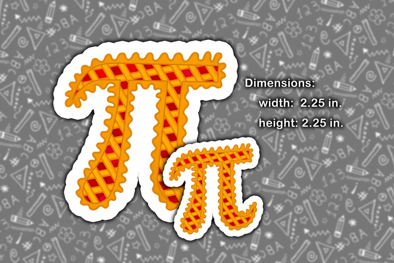 Pi Day Math Sticker Bundle | Cute Funny Math Sticker Set Perfect for ...