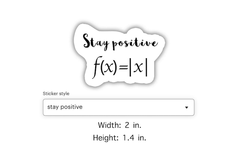 Cute Funny Math Sticker Version 2 With Waterproof and - Etsy