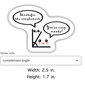 Cute Funny Math Sticker -- Version 2 || With Waterproof and Water ...