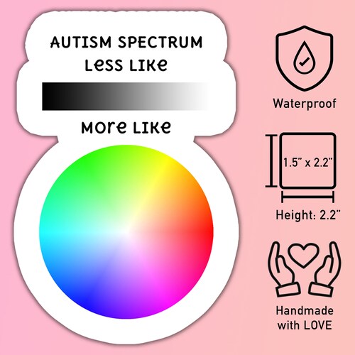 Autism Spectrum Waterproof Sticker Spread Awareness of Autism - Etsy