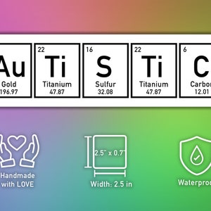 Autistic -- Periodic Table Edition - Great Gift for Anyone on Autism ...