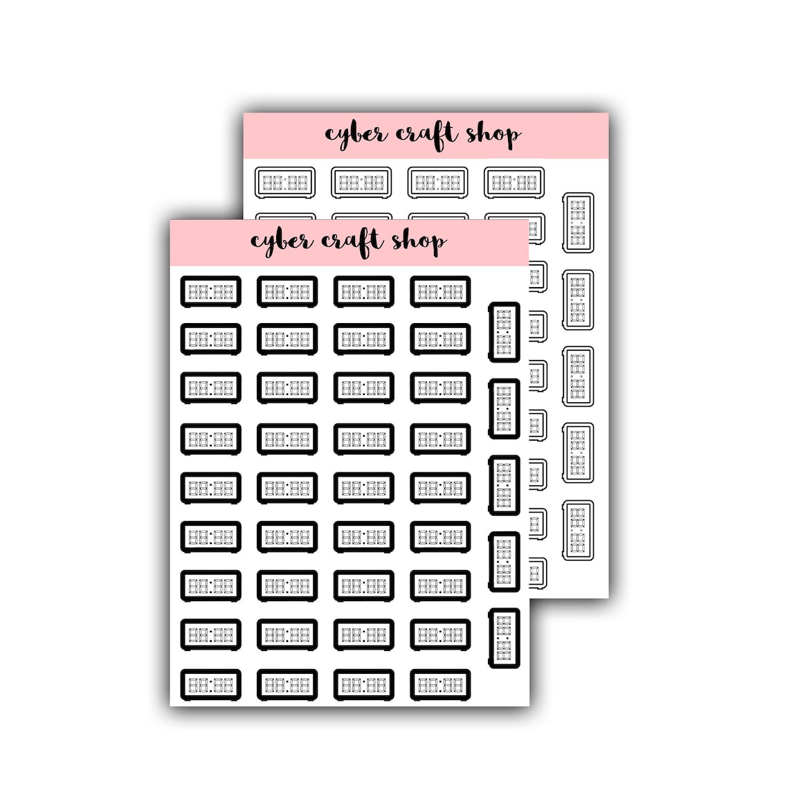 Timer sticker kit perfect for home school college students | Etsy