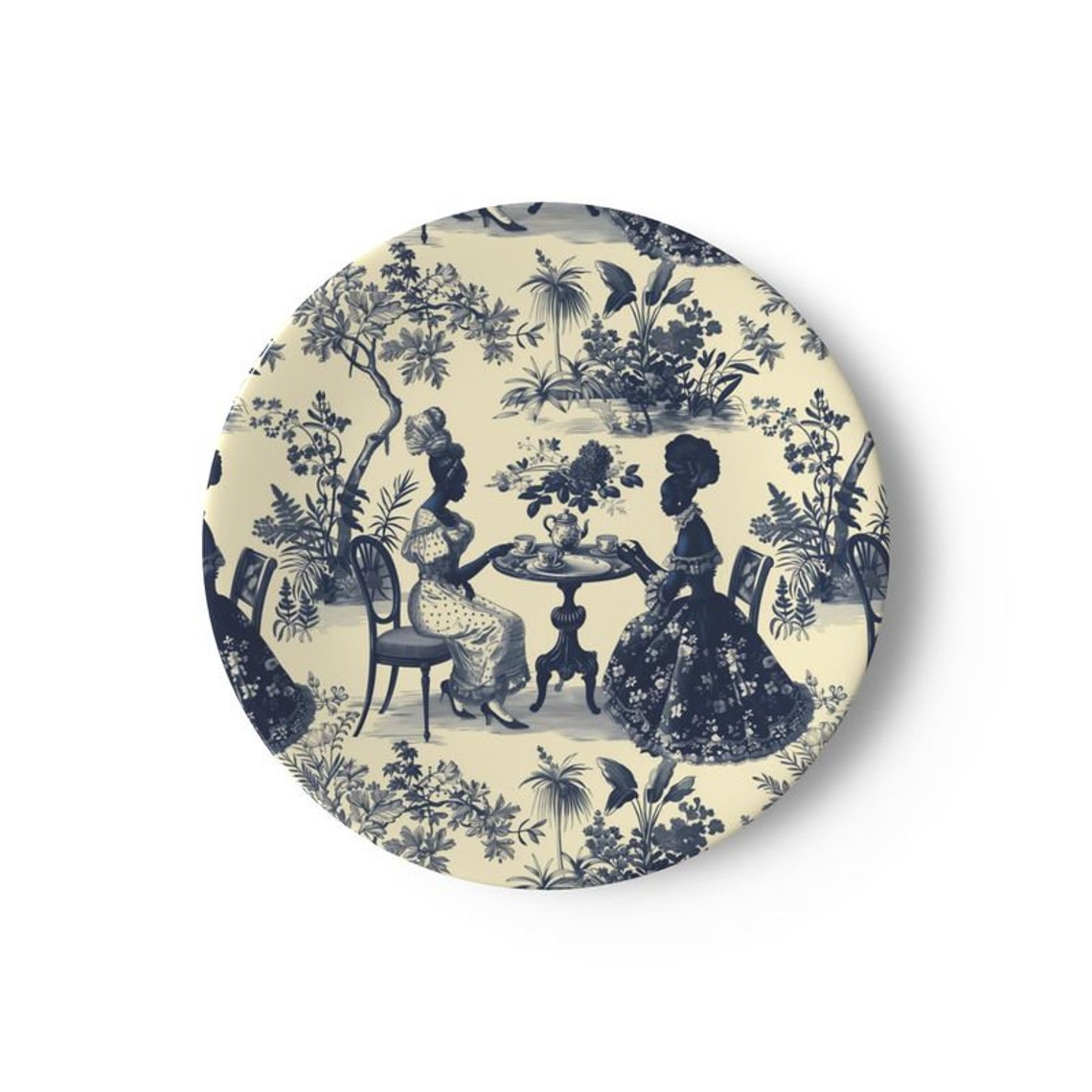 Toile De Jouy Dinnerware, Blue Floral Dinnerware, Cream Dinnerware ...