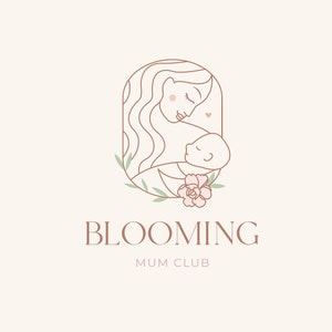 Premade Motherhood Logo, Custom Newborn Photography Logo, Maternity ...