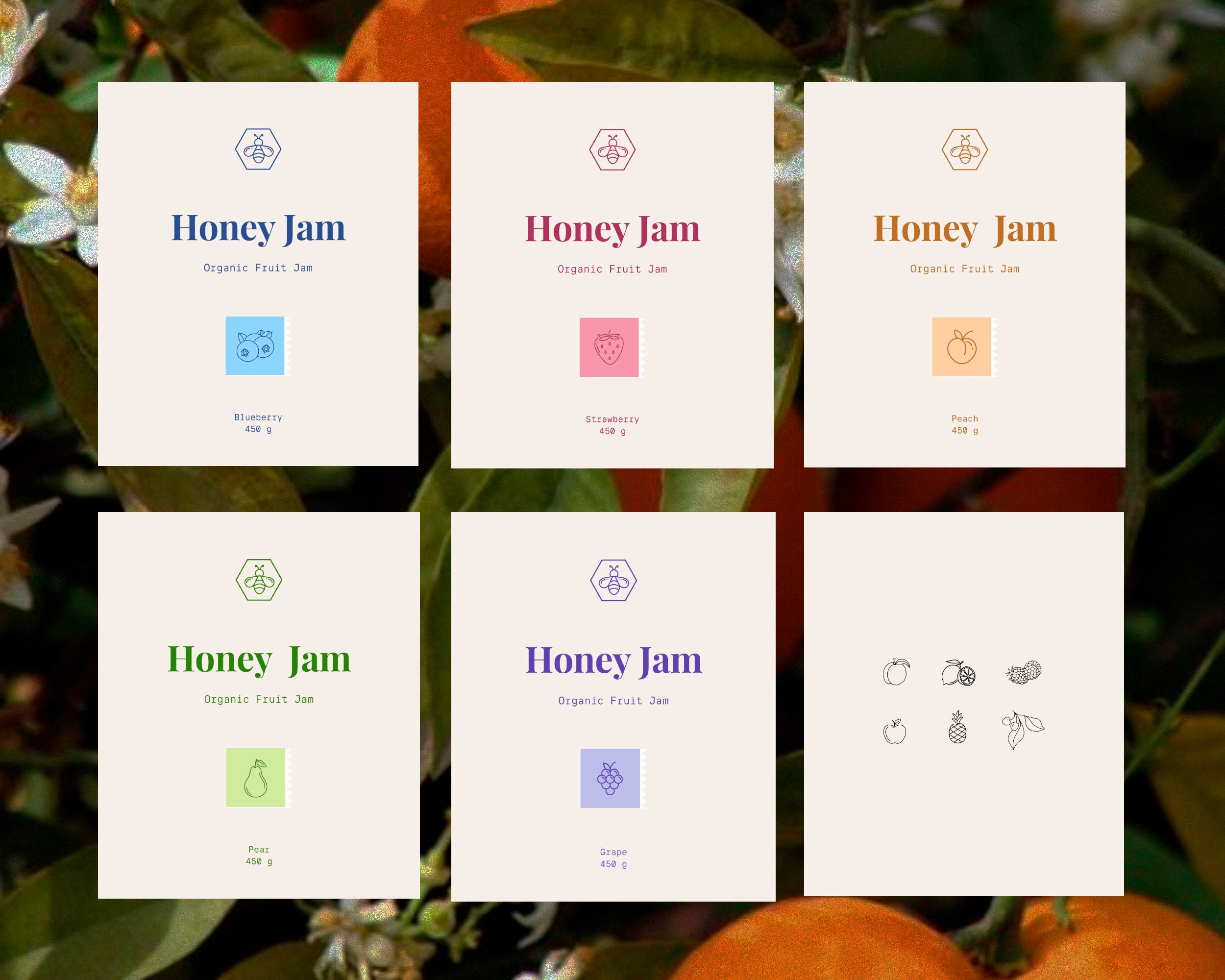 Minimalist Canva Honey Design, Editable Jam Canning Labels, Wildflower ...