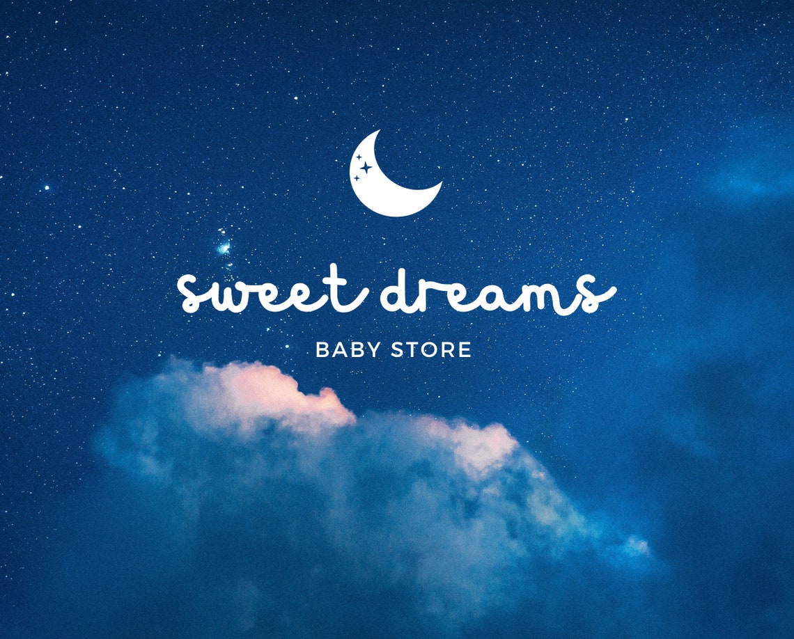 Premade Moon Logo Design Patel Kids Boutique Logo - Etsy