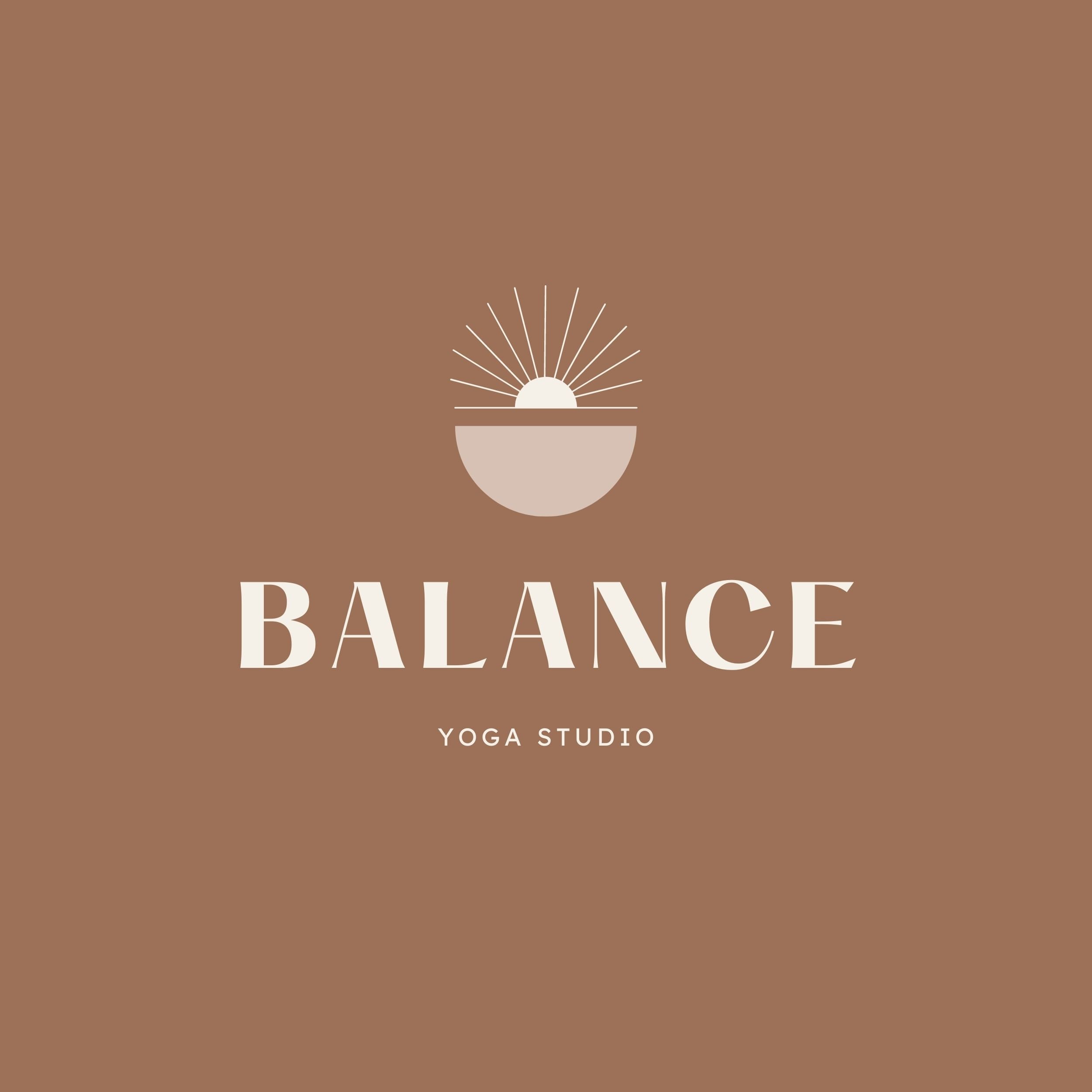 Premade Sun Rays Yoga Logo, Modern Wellness Branding Kit (digital File ...