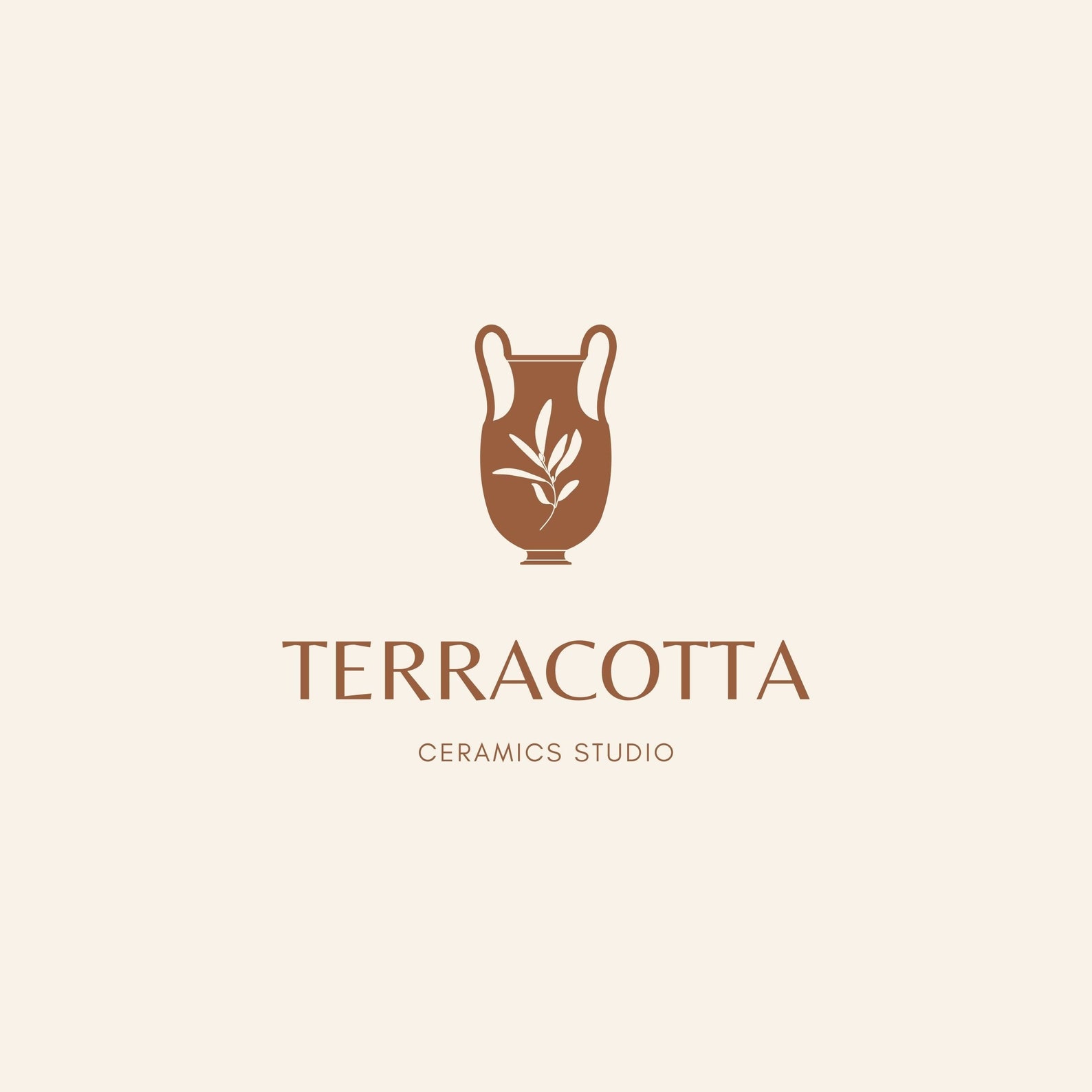 Premade Pottery Logo, Editable Ceramic Studio Branding, Artisan Clay ...