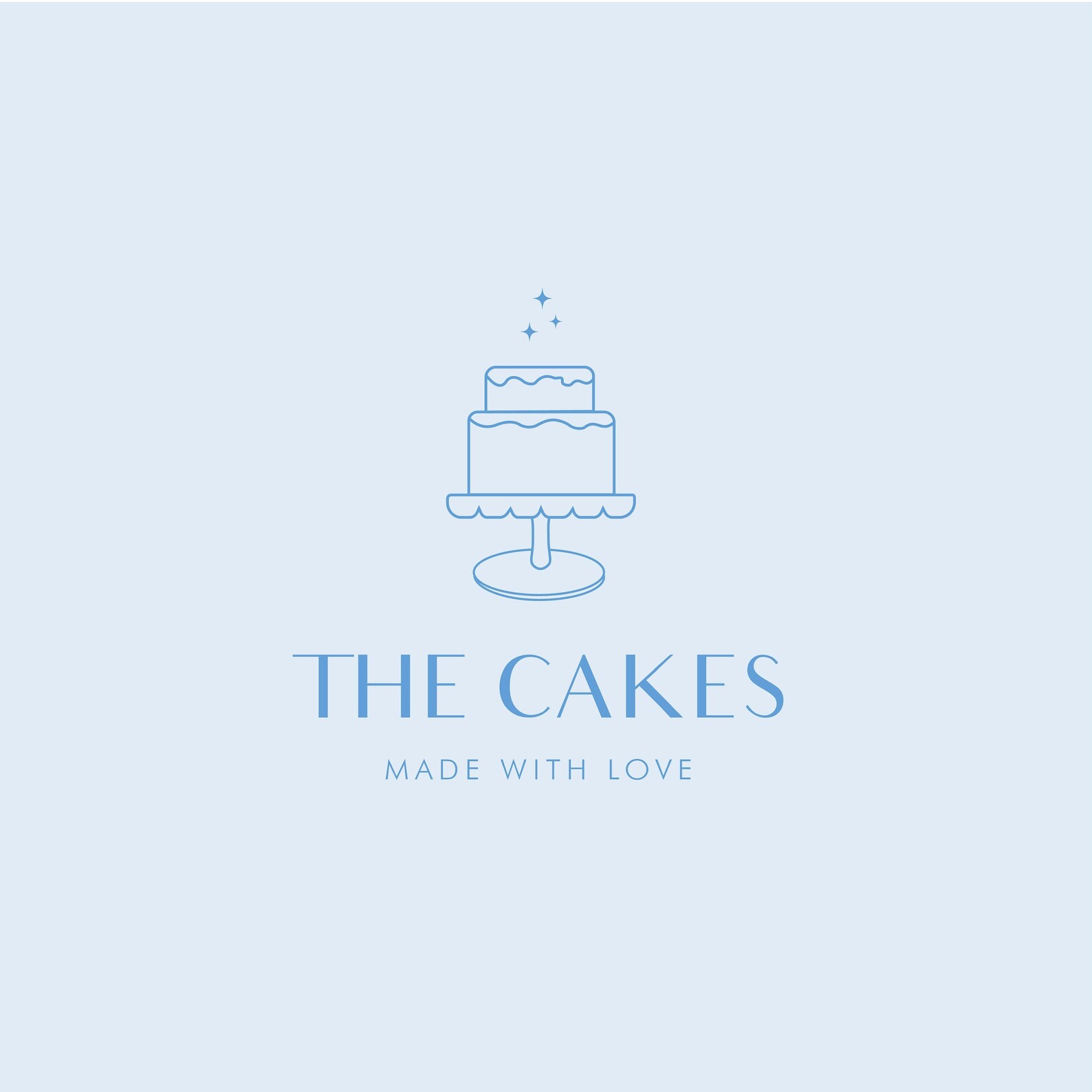 Premade Bakery Logo Design, Pastel Cakery Branding Kit, Simple Cake ...