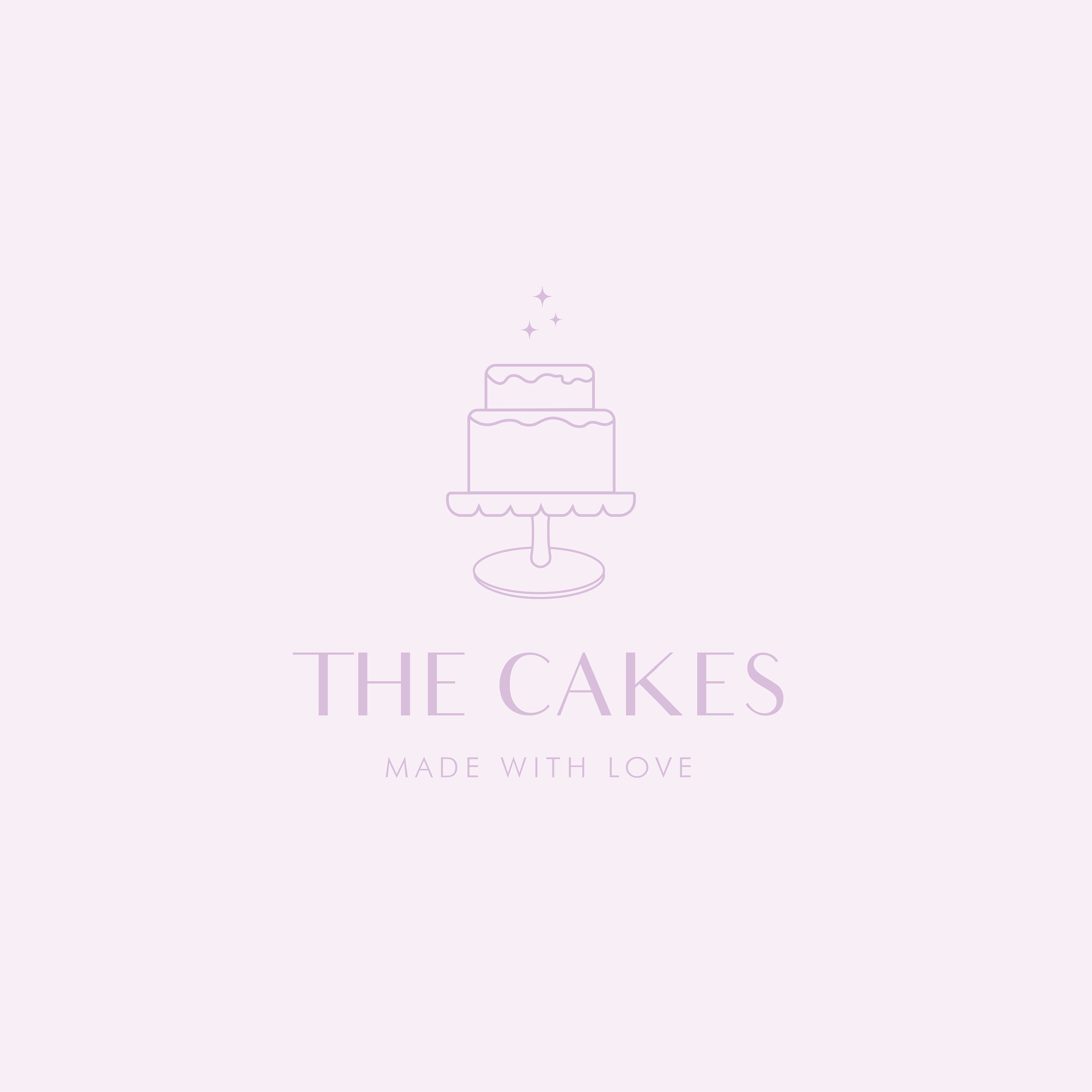 Premade Bakery Logo Design, Pastel Cakery Branding Kit, Simple Cake ...