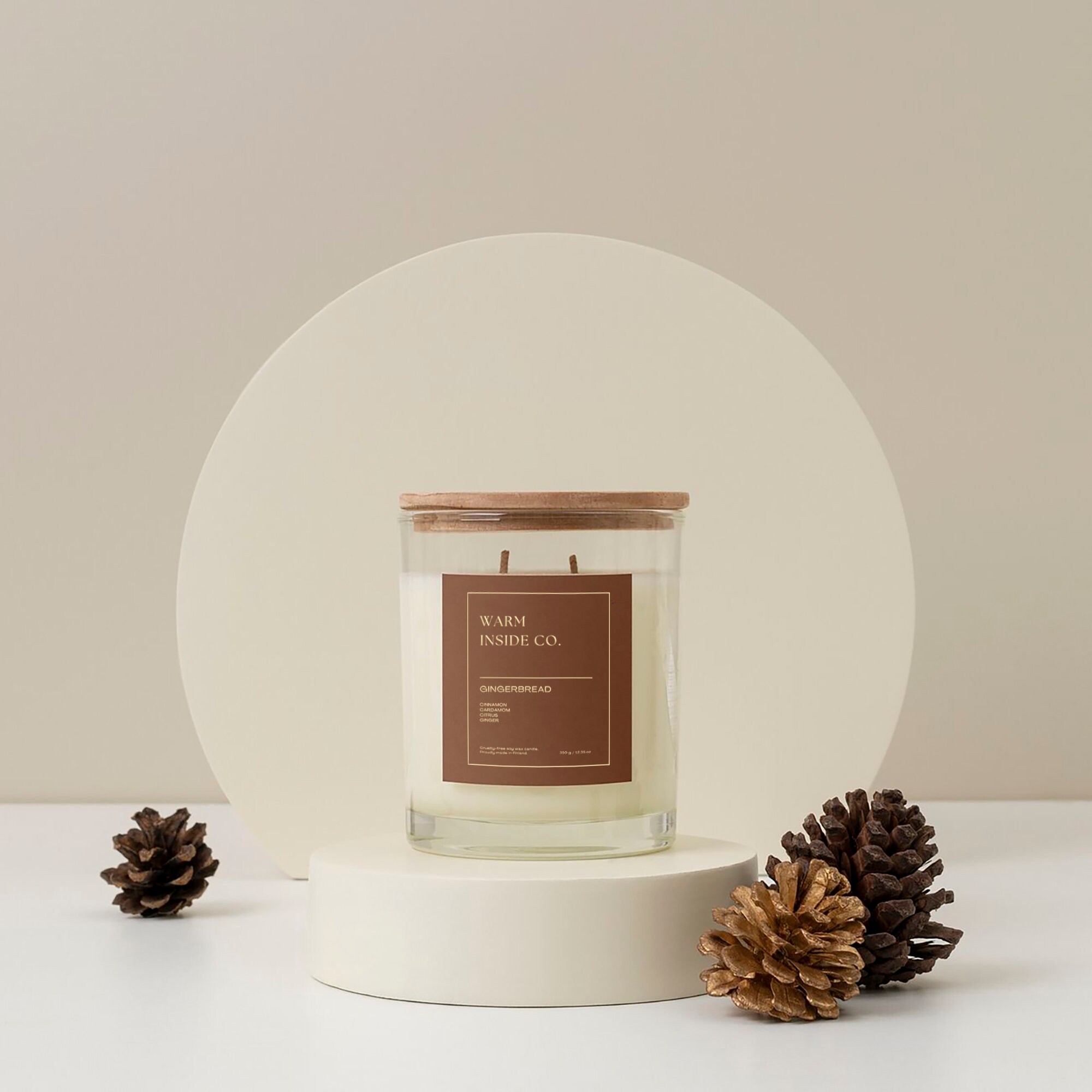Christmas Canva Candle Label Design, Homemade Product Label ...
