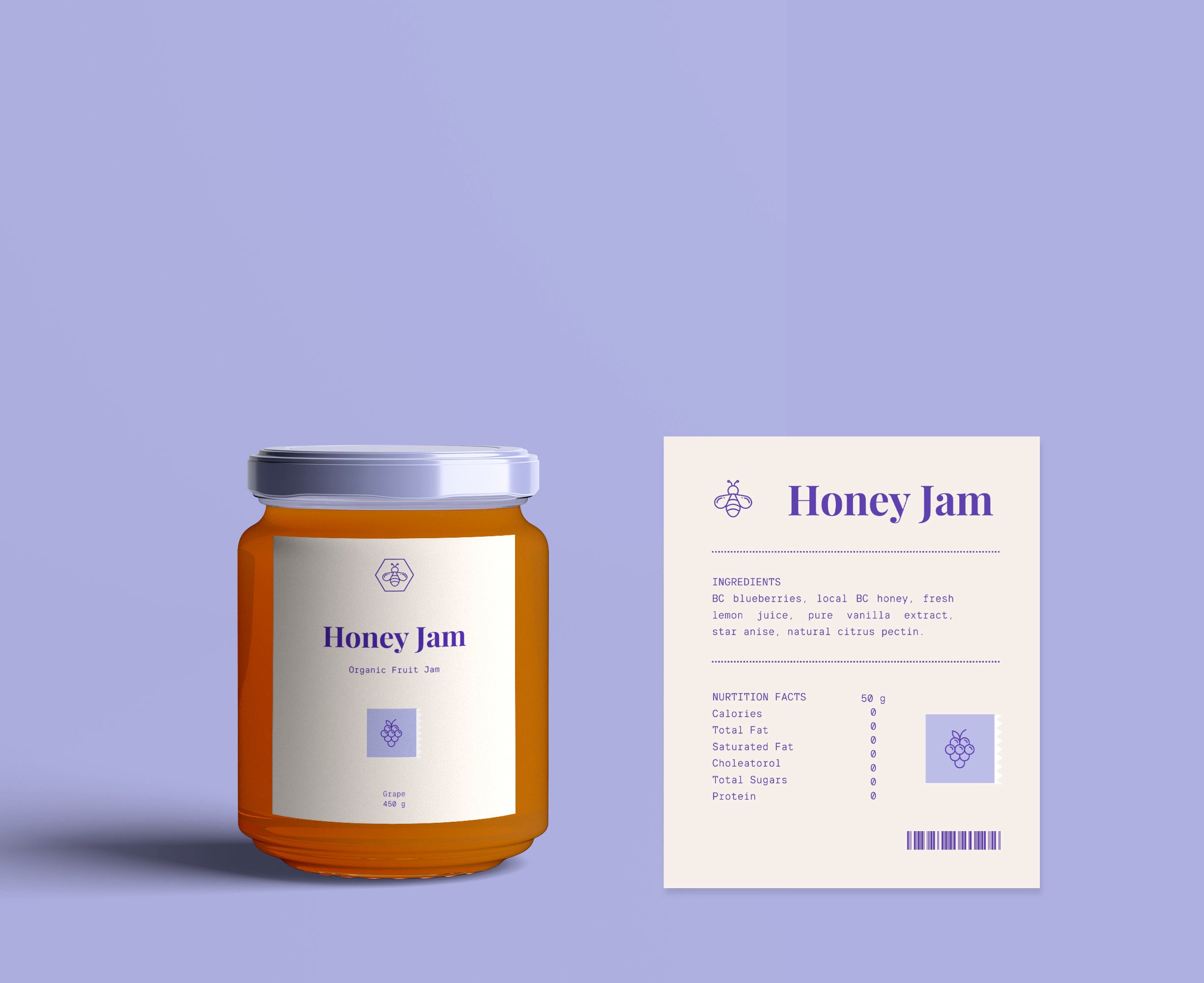 Minimalist Canva Honey Design, Editable Jam Canning Labels, Wildflower ...