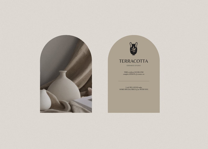 Premade Pottery Logo, Editable Ceramic Studio Branding, Artisan Clay ...