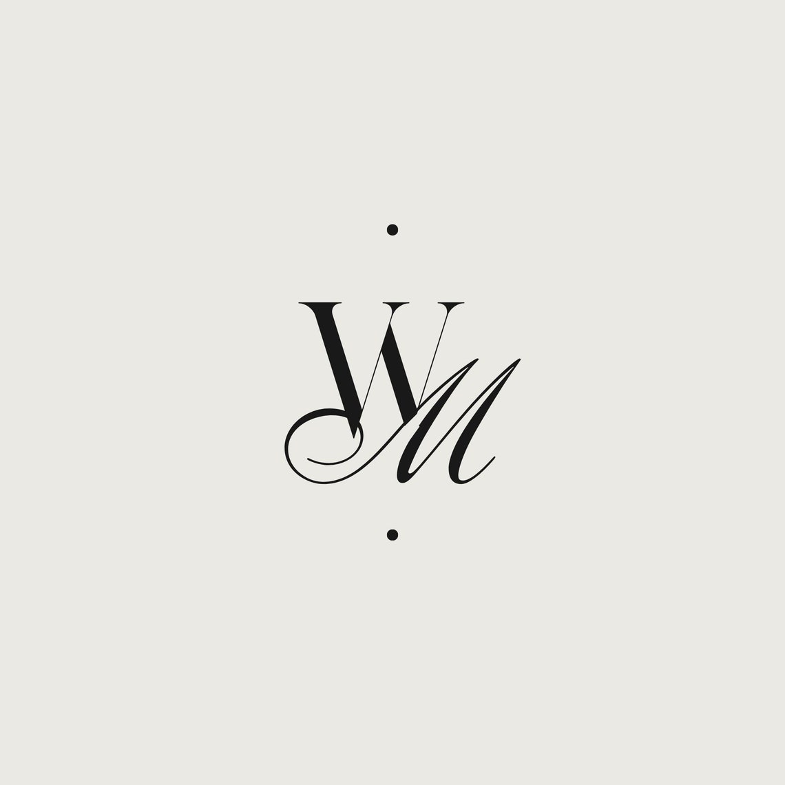 Modern Calligraphy Logo Design Elegant Initial Logo Feminine - Etsy
