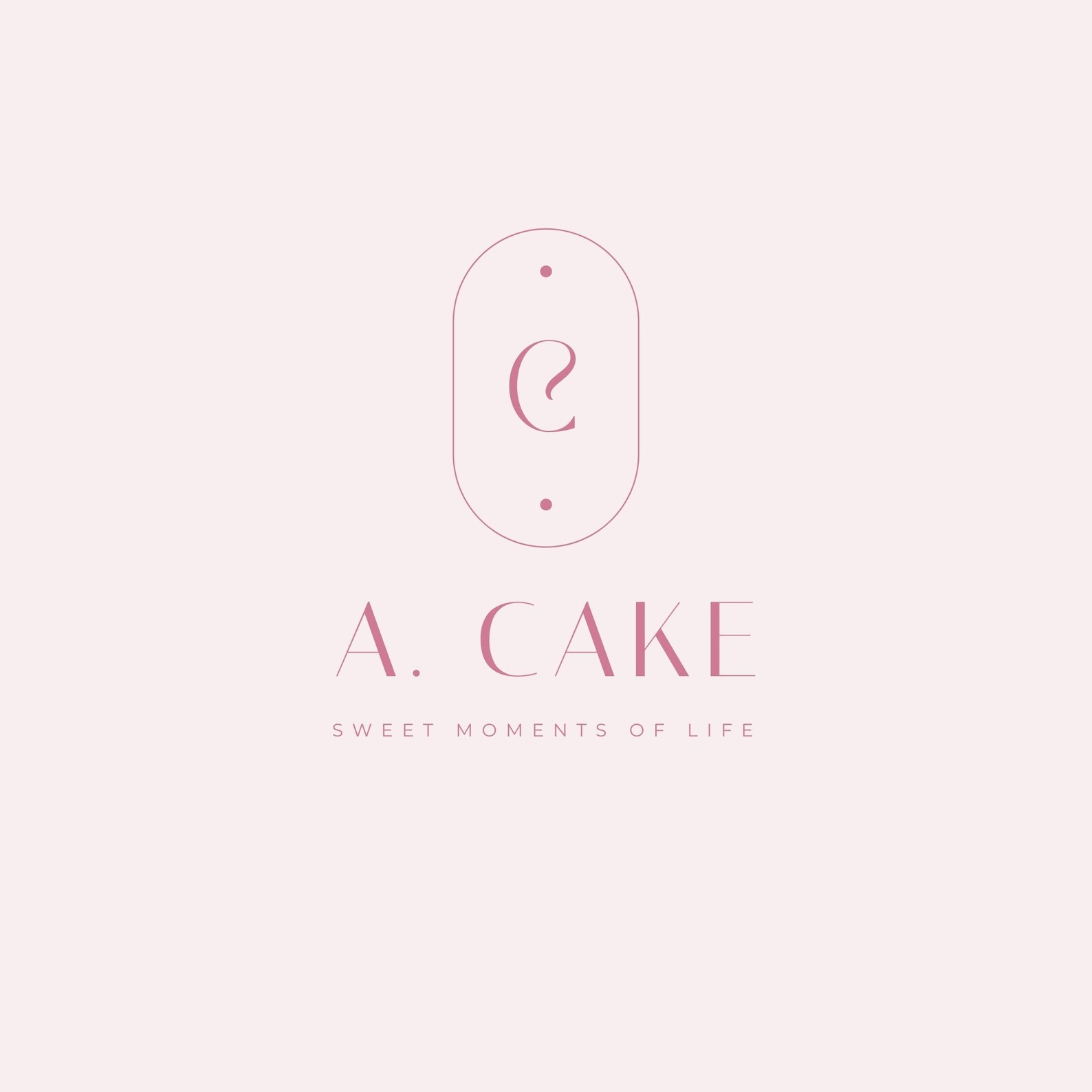 Premade Cake Logo Design, Modern Bakery Elegant Logo, Simple Cakery ...