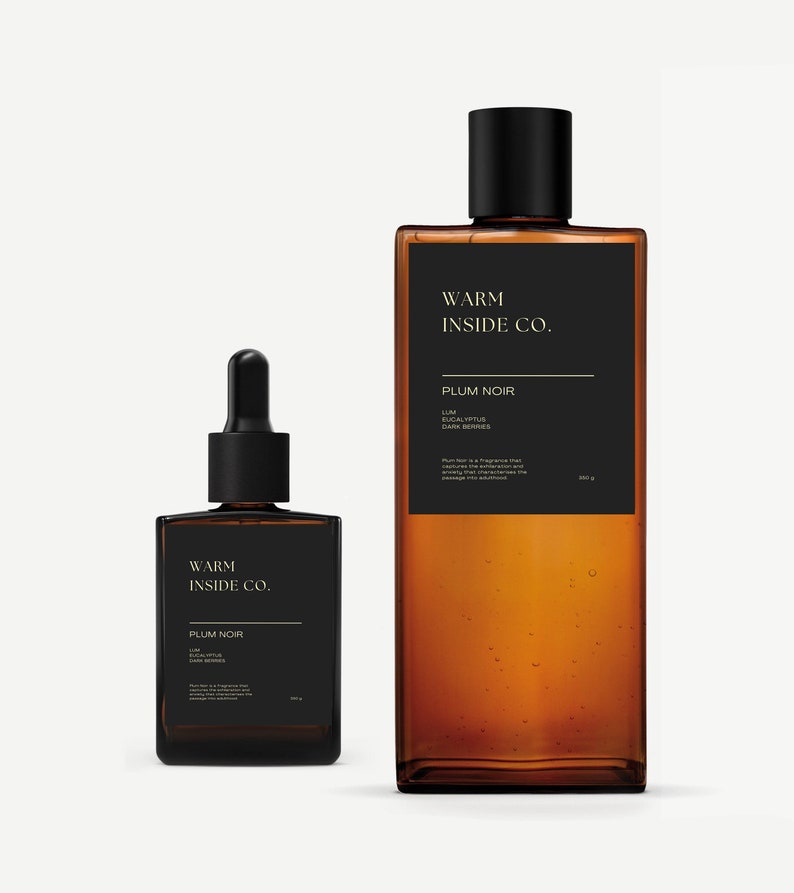 Editable Body Product Labels CANVA, Minimalist DIY Cosmetic Design ...