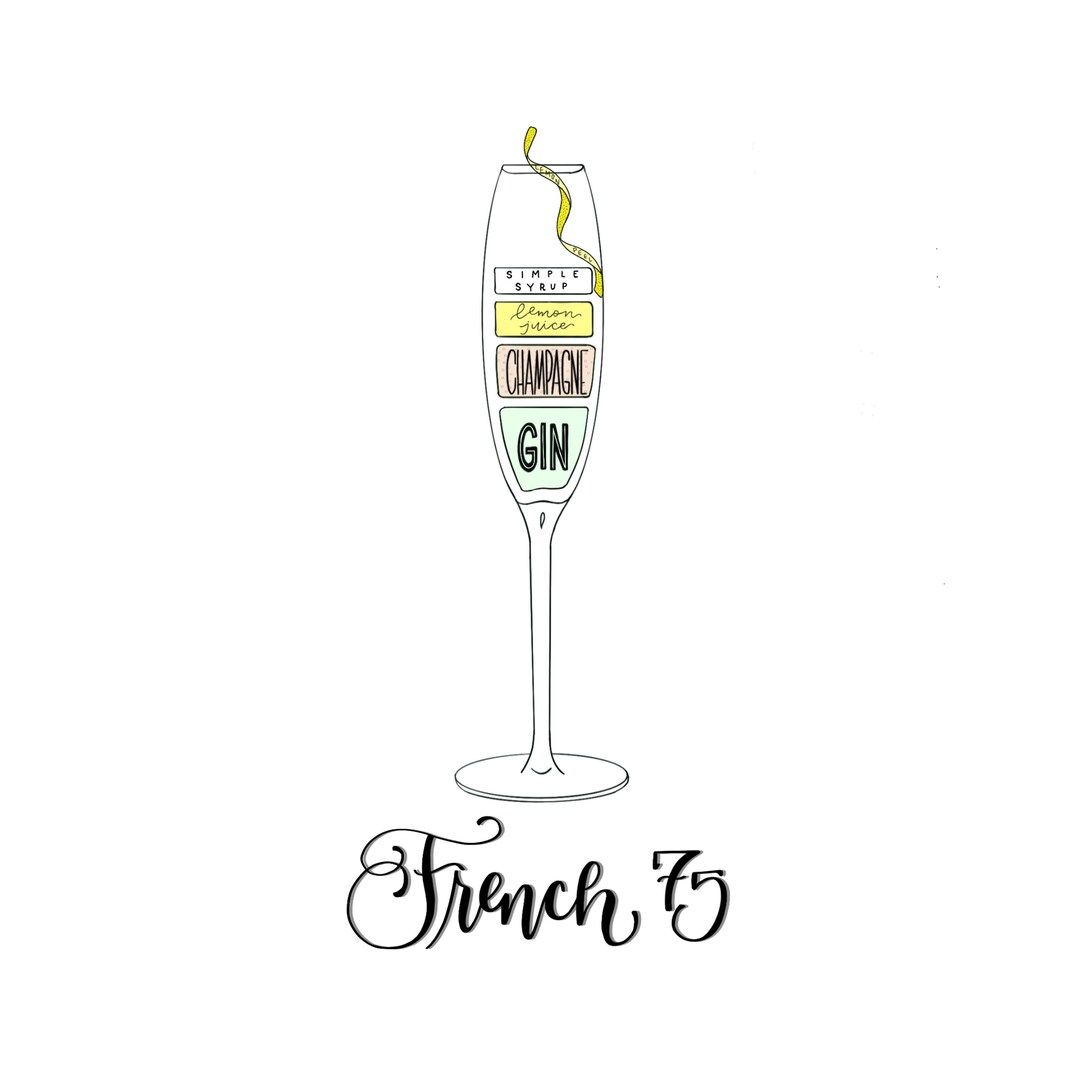 French 75 Art Print - Etsy