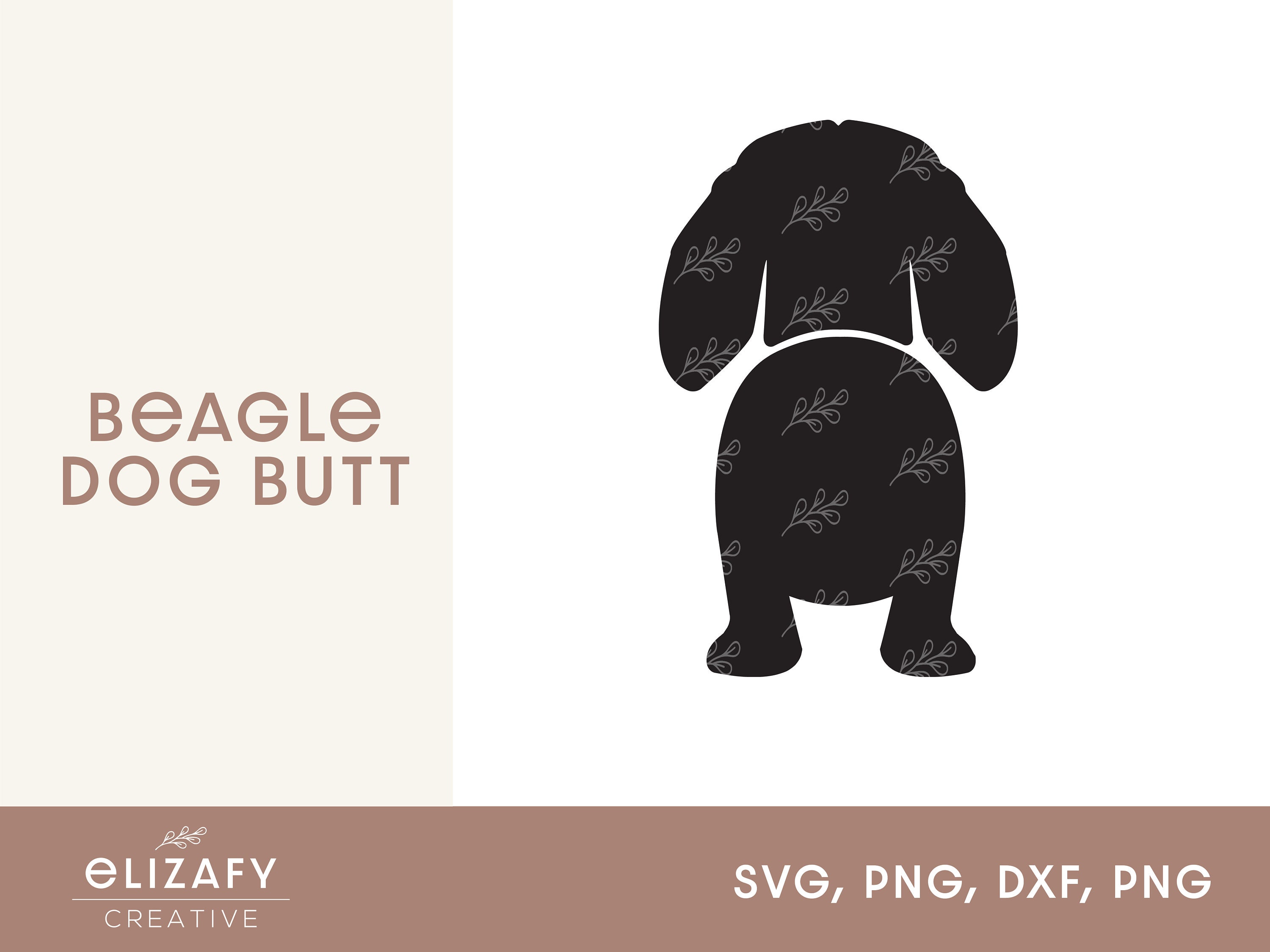 Beagle Dog Butt / Dog Butts / Silhouette Dogs / Dog Butt Hooks / Dog ...