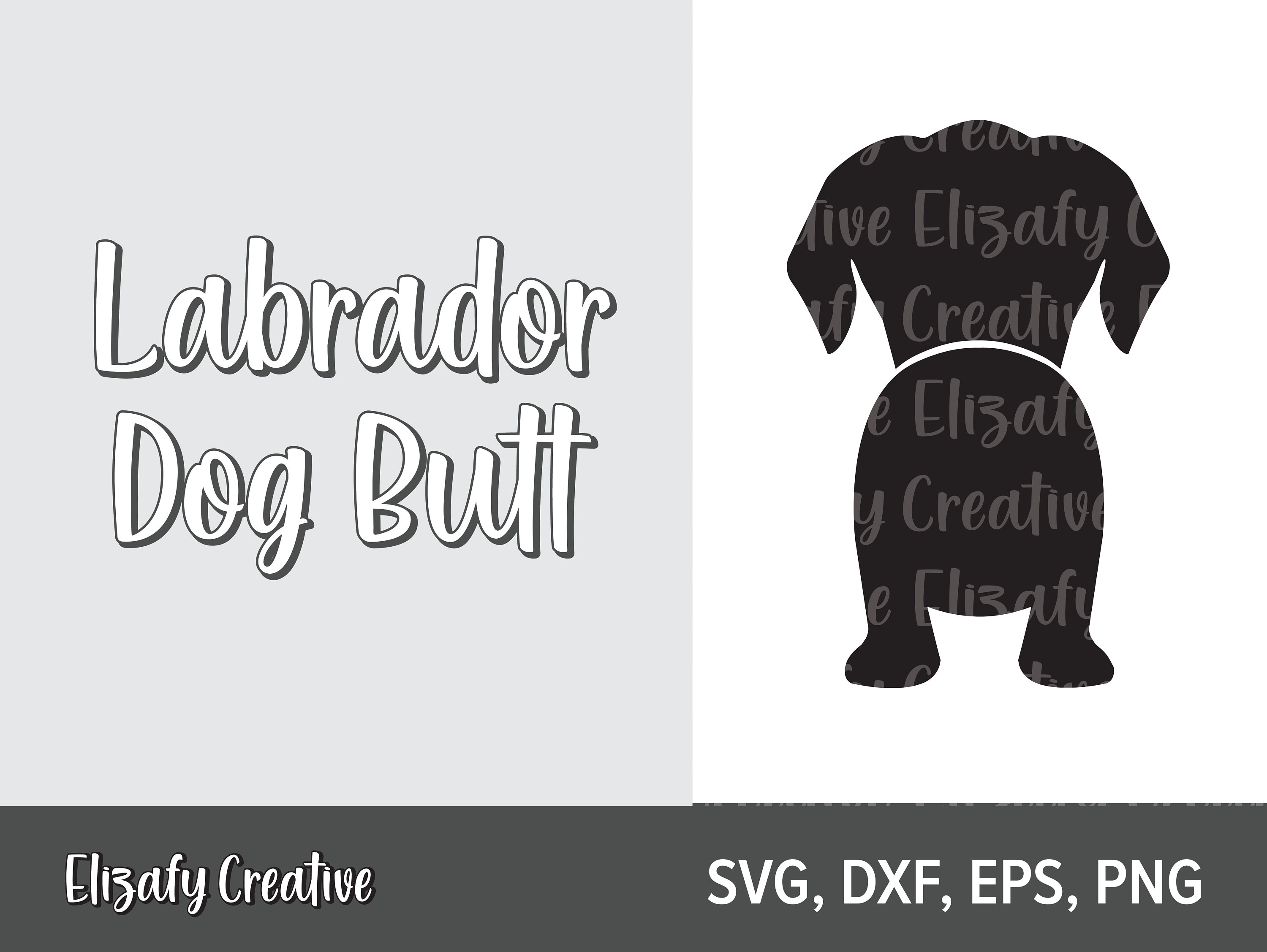 Labrador Dog Butt Dog Butts Silhouette Dogs Dog Butt | Etsy