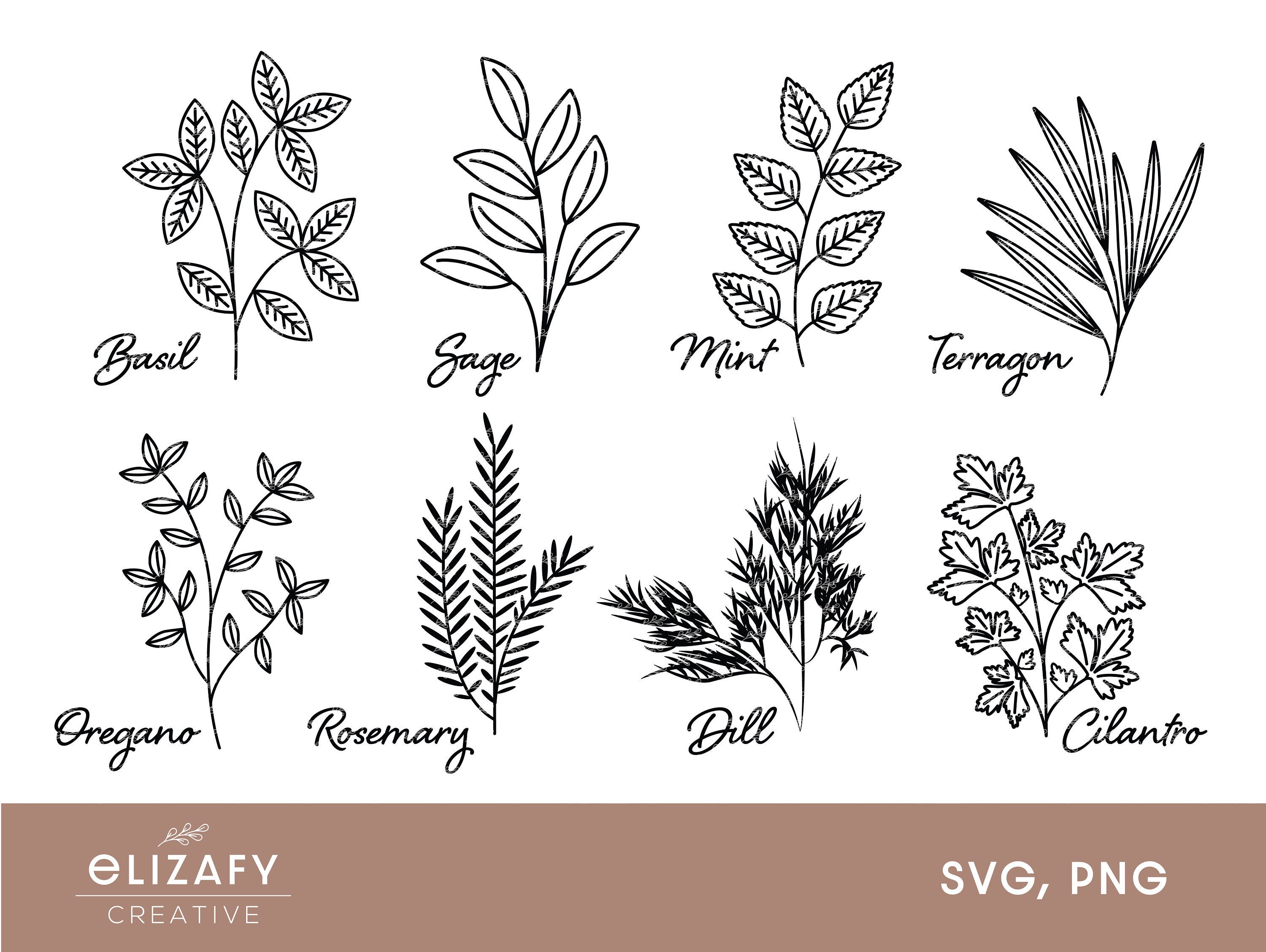 Herb SVG Bundle Herb Garden SVG Gardening Stake Labels Svg - Etsy Ireland