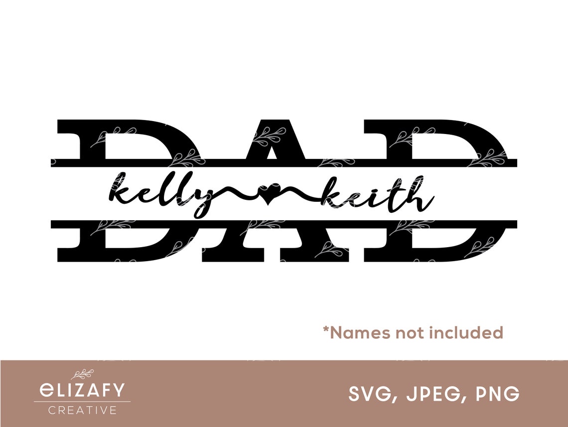 Dad Split Monogram SVG Father's Day SVG Dad Monogram - Etsy Canada